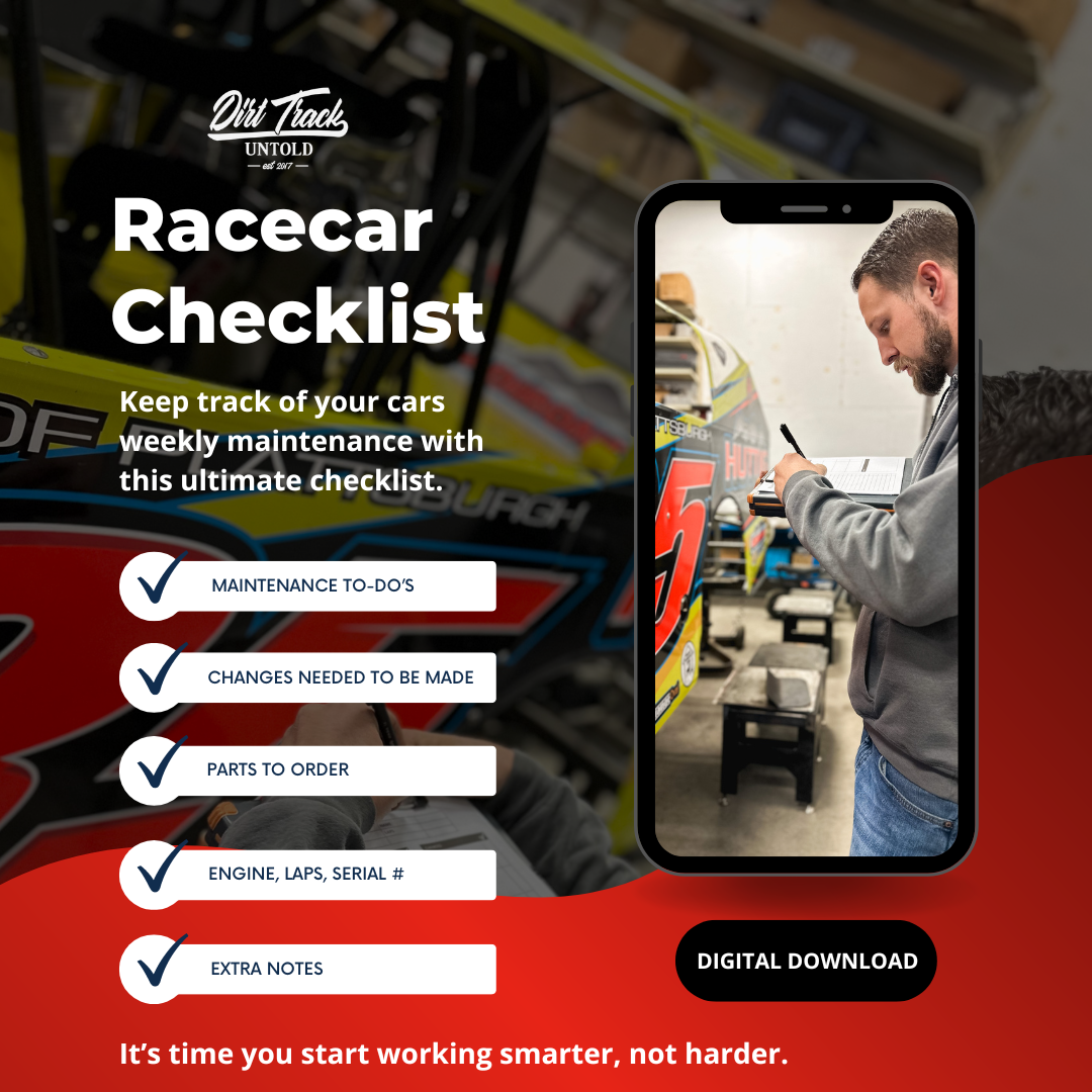 Racecar Checklist Digital Download | dirttrackuntold